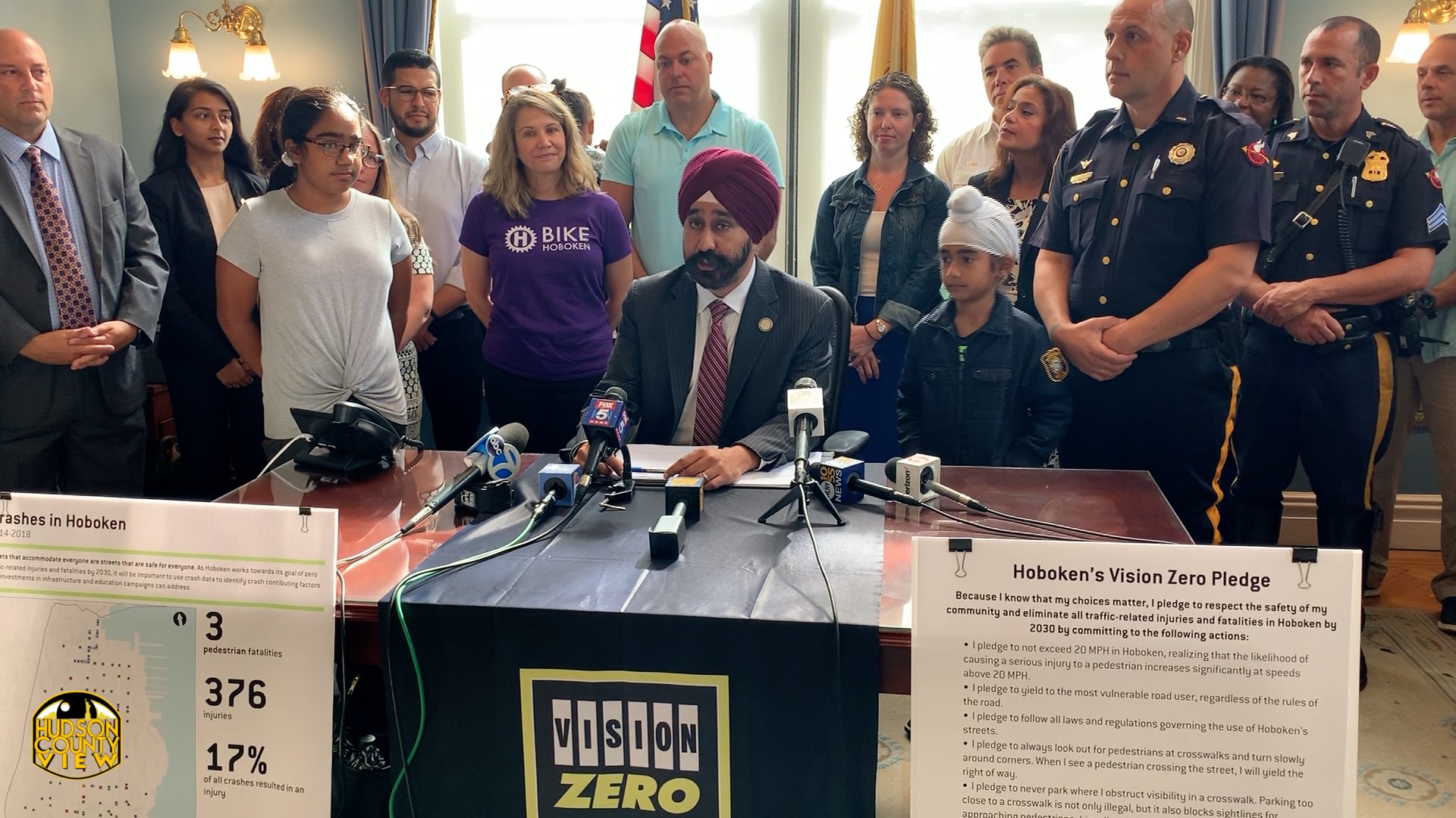 Hoboken Mayor Bhalla signs executive order to launch 'Vision Zero ...
