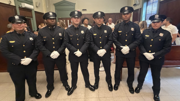 Hoboken Police Department swears in six new officers at City Hall ...